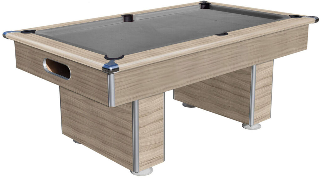 Classic Slimline Pool Table - Driftwood Finish - Grey Cloth - 6ft - A1 ...