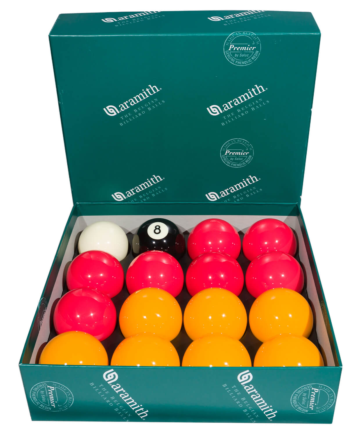Aramith Premier 2" Red & Yellow Pool Ball Set (50.8mm) - A1 Pool Tables ...