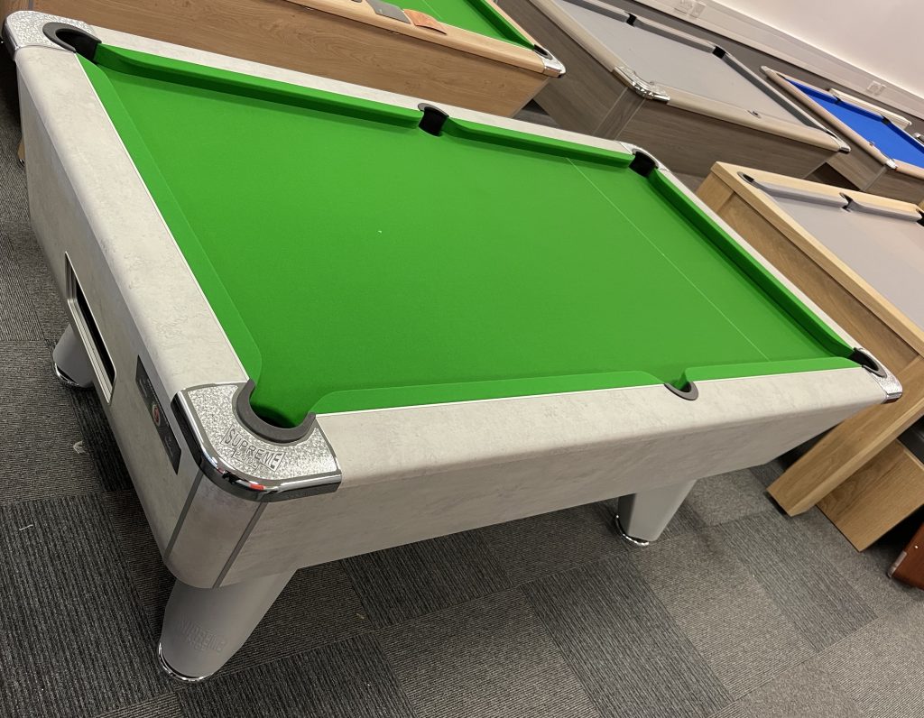 Supreme Winner Pool Table: Italian Grey Finish/Green Cloth - 7ft - A1 ...
